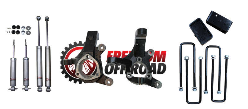 Freedom Offroad FO-G701F30+FO-U30120+FO-G403+FO-G301-RWD-FREE 3" Lift ...