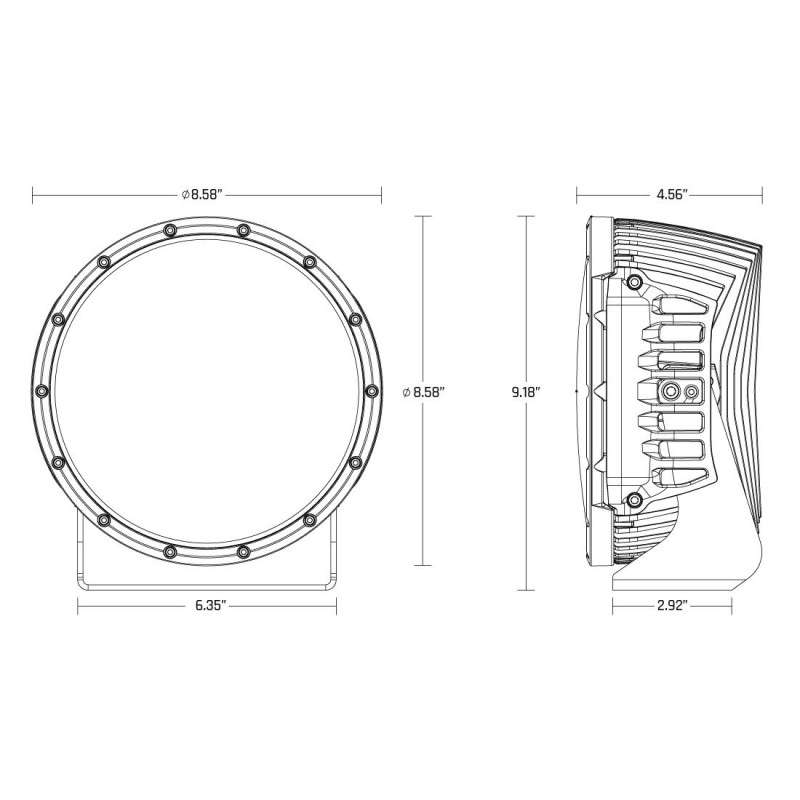 RIGID RIGID-36421 360 Series RGBW 9" Drive Optic w/Backlight Pod ...