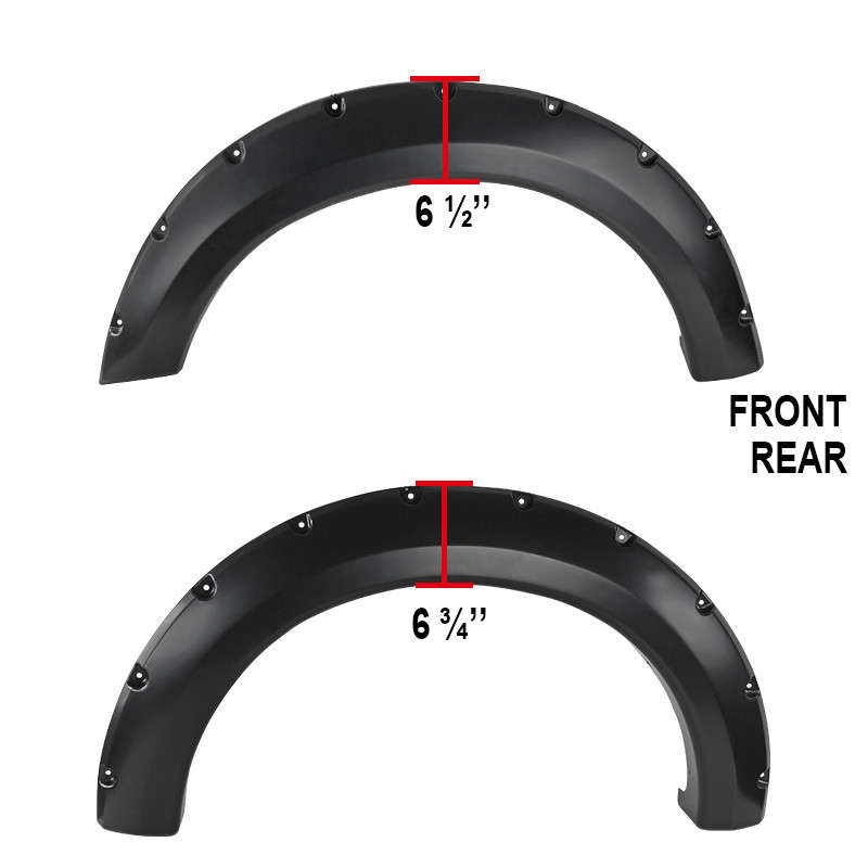 Spec-D Tuning FDF-F15004A-PK-MP-SPECD Styleside Rivet Style Fender ...