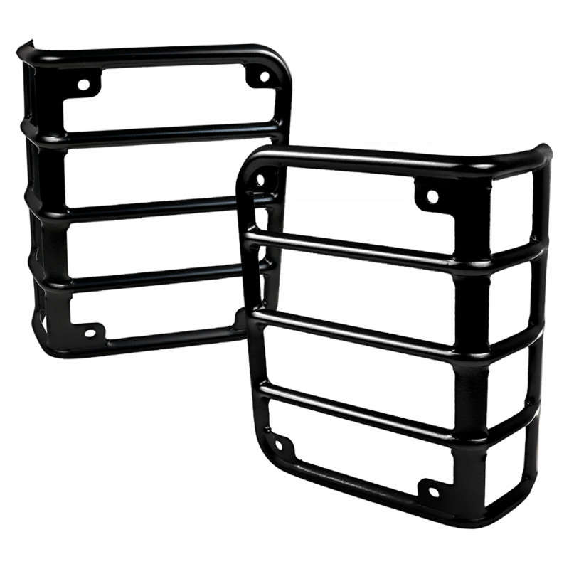 Spec-D Tuning TLT-WRG07BKV2-OW-SPECD Black Steel Euro Tail Light Guards ...