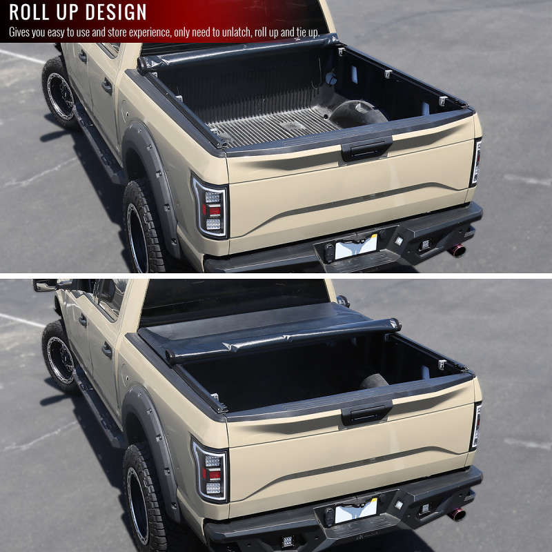 Spec-D Tuning TCR-S1082-6-MP-SPECD Roll Up Vinyl Tonneau Cover ...