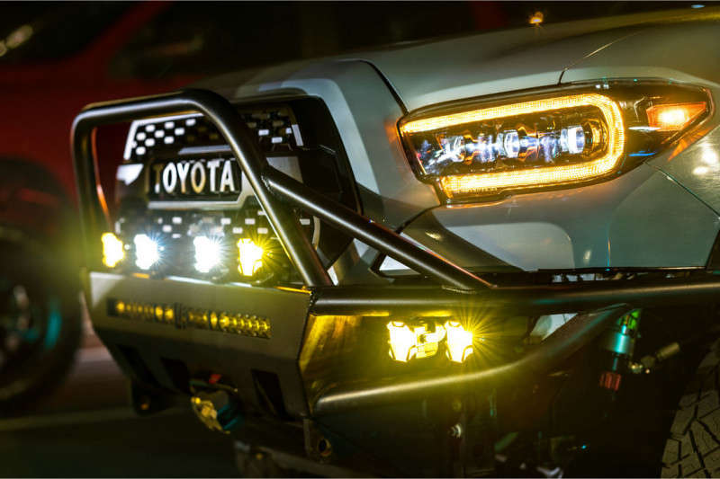 Morimoto BAF008.2-MOR 4Banger 2.0 HXB LED Pods | Spot / Yellow | Set | TrailBuilt Off-Road