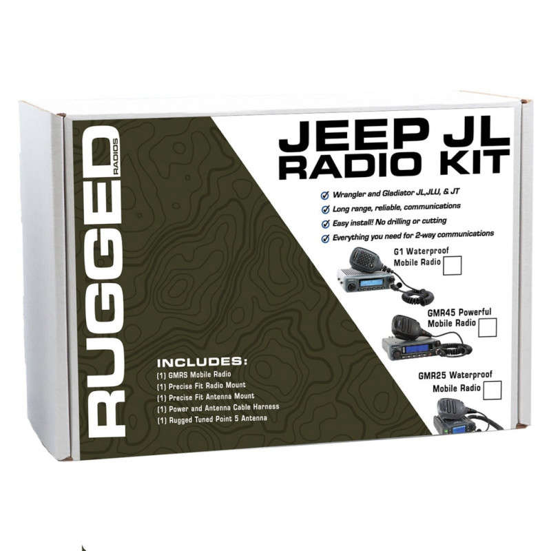 Rugged Radios JP1-GMR25-RRADIO Two-Way Gmrs Mobile Radio Kit | 25 Watt ...