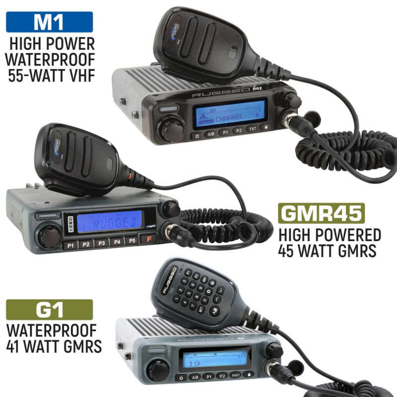 Rugged Radios RAPTOR-GMR45-RRADIO Two-Way Mobile Radio Kit | 45 Watt | Gmr45 | Custom Offsets