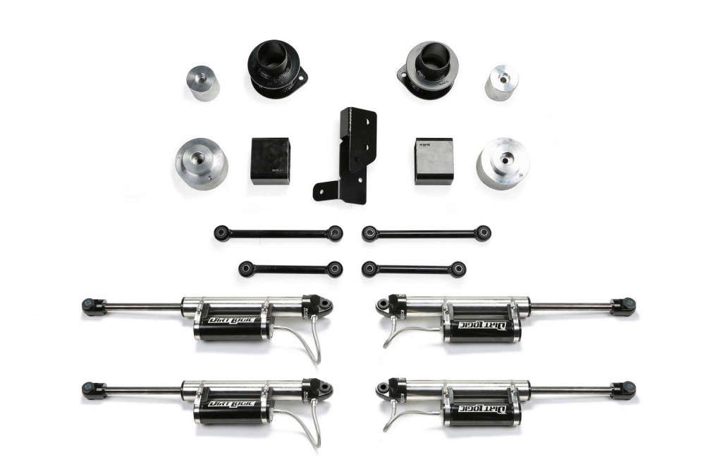 Fabtech K4102DL 3" Spacer System w/ Dirt Logic 2.25 Resi Shocks - Jeep ...