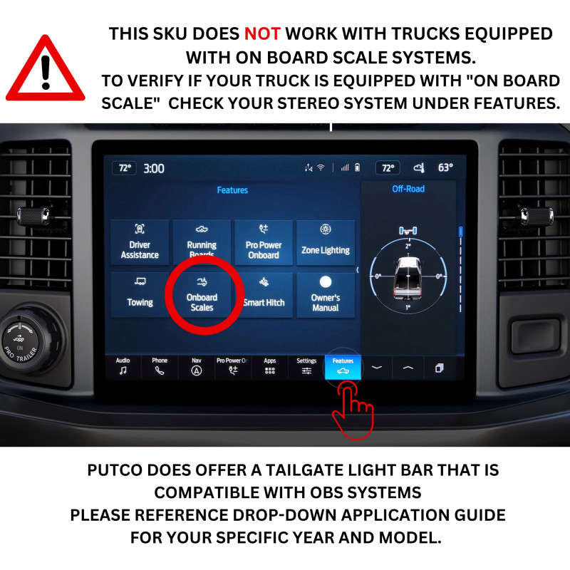 Putco 9202060-37-PUT 60" Direct Fit Red Blade Kit | For Models Equipped ...