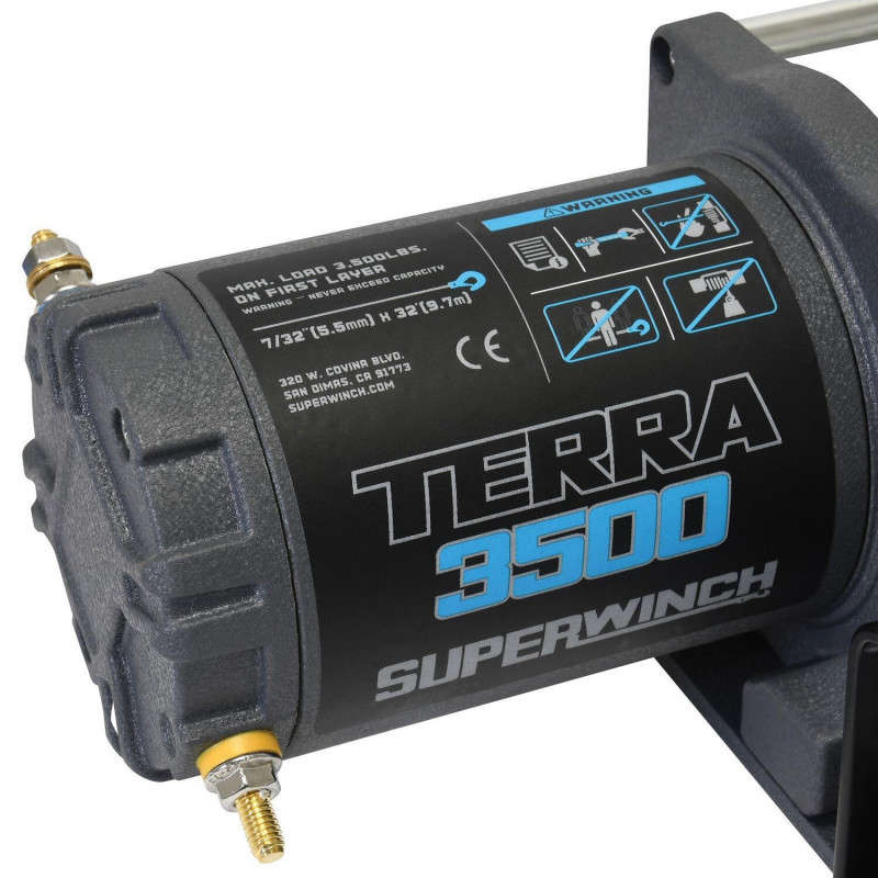 Superwinch 1135260-SUPW Terra 3500 Winch with Steel Wire Rope ...