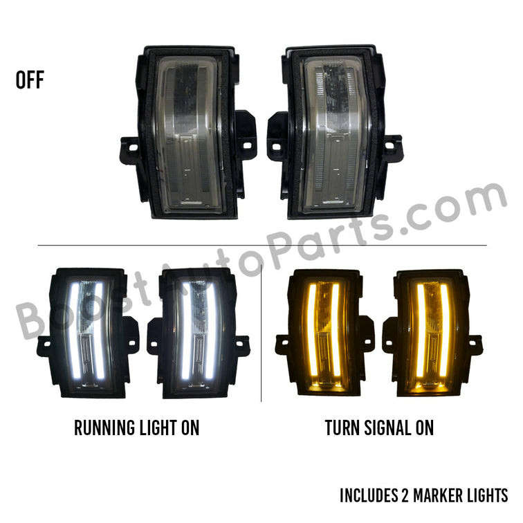 Boost Auto 7800BTX-5-SEQ-SB & SU-BAUTO Tow Mirror Lights | Smoked Lens ...