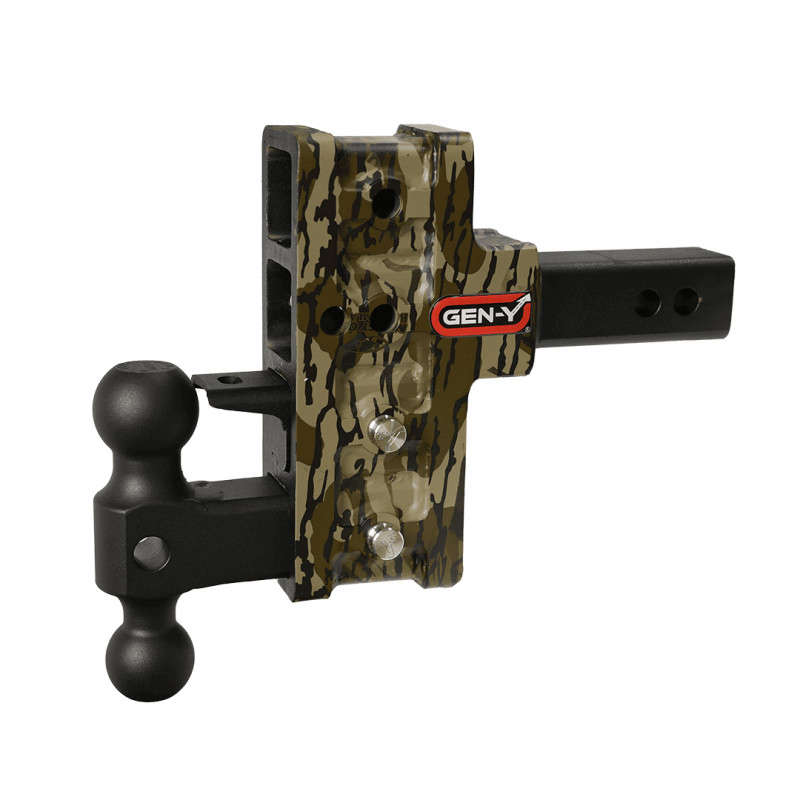 Gen-Y GH-424-MO Mega Duty 2" Offset Shank 5" Drop Hitch & Dual Ball ...