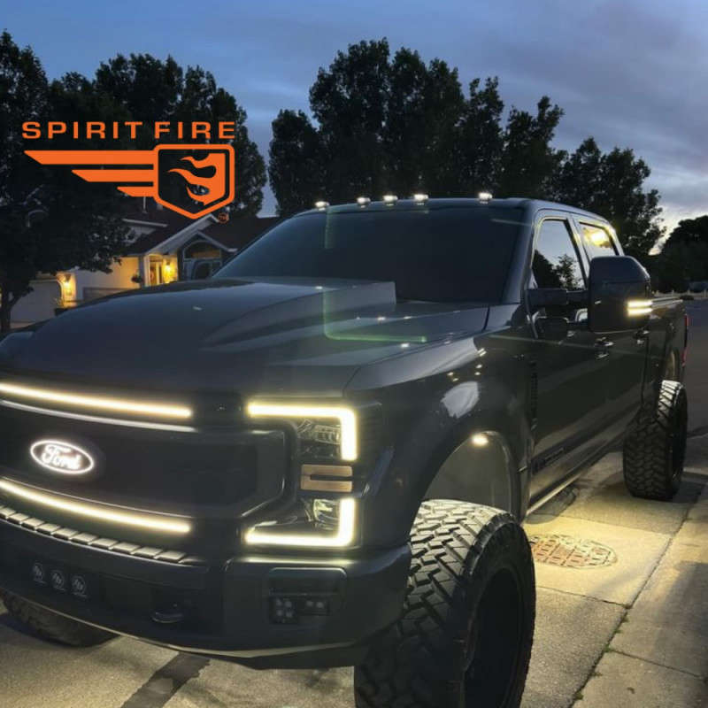 Spirit Fire FORM1CW5-SPFR Solar Powered Night Vibe Cab Lights | White ...