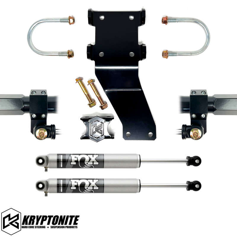 Kryptonite KRFDSS05S-KRYPT Death Grip Dual Steering Stabilizer Kit w ...