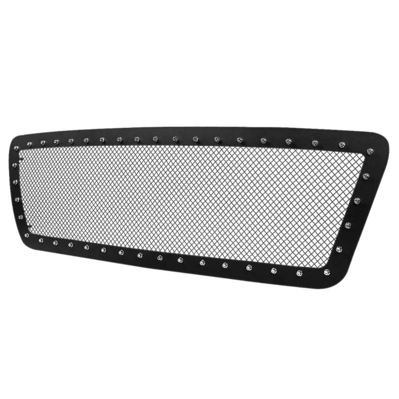 Spec-D Tuning HBG-F15004BKSS-YH-SPECD Rivet Style Stainless Steel Mesh ...