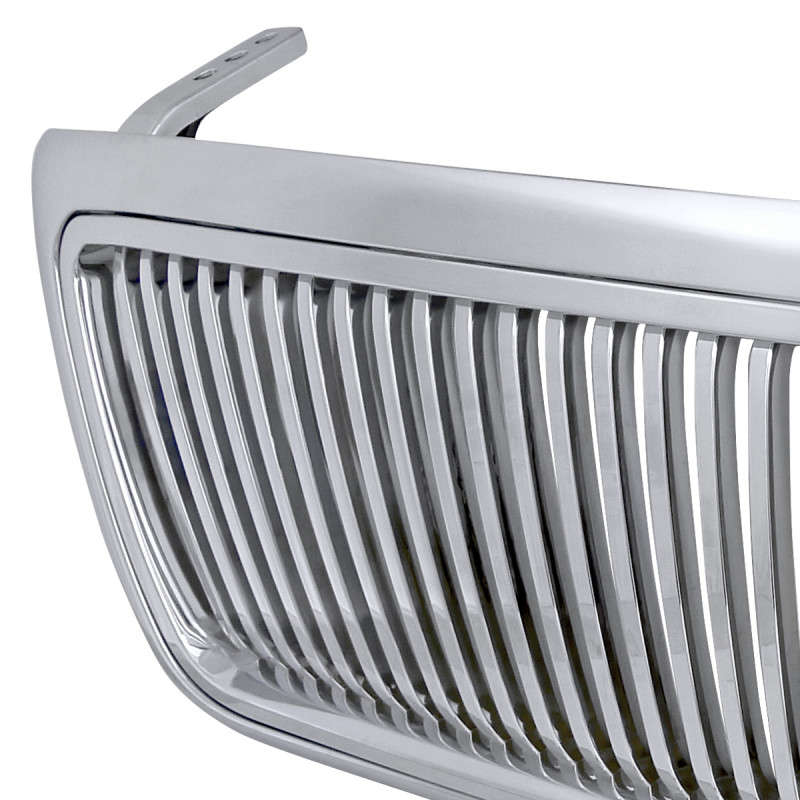 Spec-D Tuning HG-F15004CVT-SPECD ABS Vertical Grille | Chrome | Custom ...
