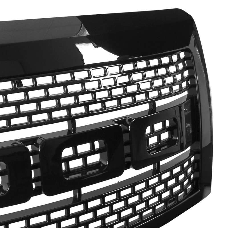 Spec-D Tuning HG-F15009JM-R-RS-SPECD Style ABS Grille | Glossy Black ...