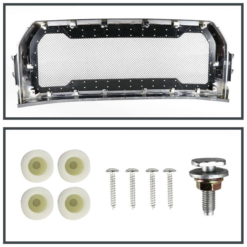 Spec-D Tuning HG-F15015SS-SPECD ABS Rivet Style Grille | Stainless ...