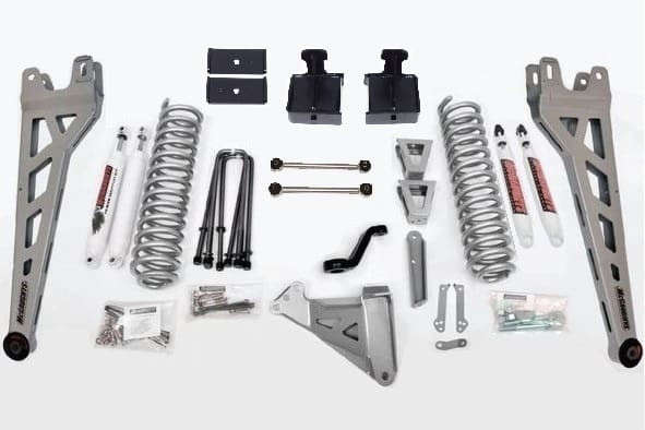 McGaughys 57342-McG 6" Phase 2 Powder Coated Silver Premium Lift Kit ...