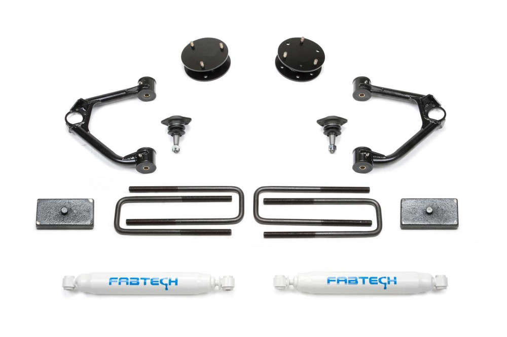 Fabtech 3" Suspension Lifts for 19-23 Chevrolet Silverado 1500, 19-23 ...