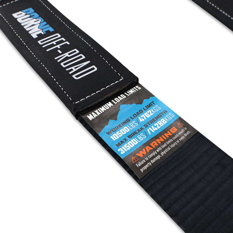 Borne Off-Road BNTW-3-30-BNOR Tow Strap | 3" x 30' | TrailBuilt Off-Road