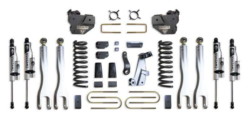 MaxTrac MT-K947385VRL 8" Lift Kit With 4-Links/Vulcan Reservoir Shocks ...
