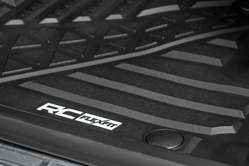 Rough Country FF-3142-RC Flex-Fit Floor Mats | First Row | Custom Offsets