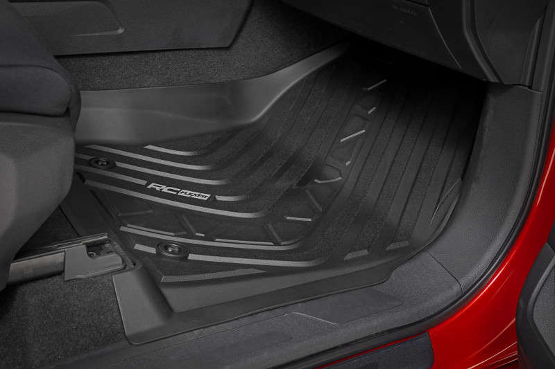 Rough Country FF-7170-RC Flex-Fit Floor Mats | First Row (22-24 Toyota ...