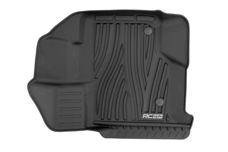 Rough Country FF-5151-RC Flex-Fit Floor Mats | First Row (15-24 Ford F ...