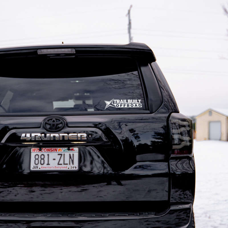 TrailBuilt TB-DSTCKDLG14B Stacked Decal | 14" Black | TrailBuilt Off-Road