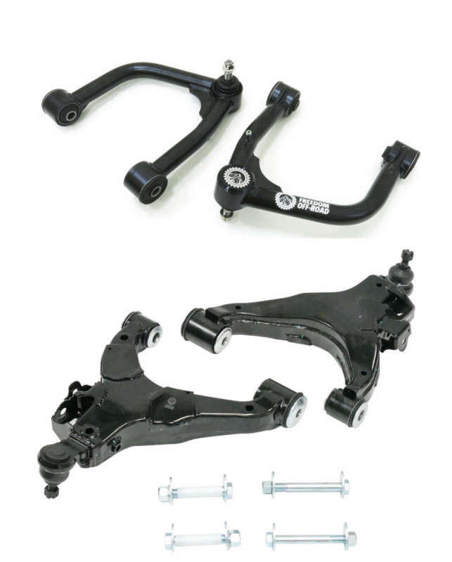 Freedom Offroad FO-T703FU+FO-T703FL-FREE Front Upper and Lower Control ...