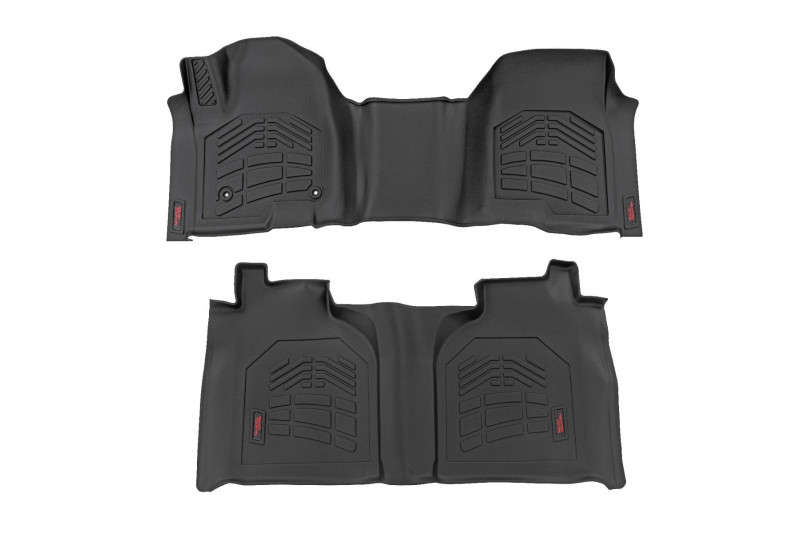 Rough Country SM21613-RC Sure-Fit Floor Mats | FR & RR | FR Over Hump ...