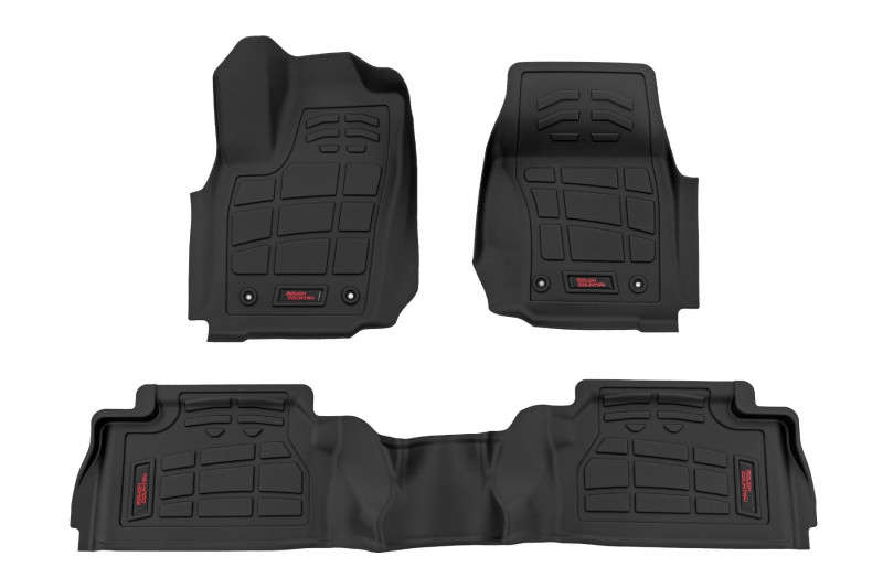 Rough Country SM71225-RC Sure-Fit Floor Mats | Front & Rear | TRD PRO ...