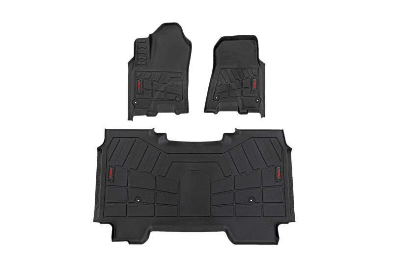 Rough Country SM31630-RC Sure-Fit Floor Mats | Front & Rear (2025 Ram ...