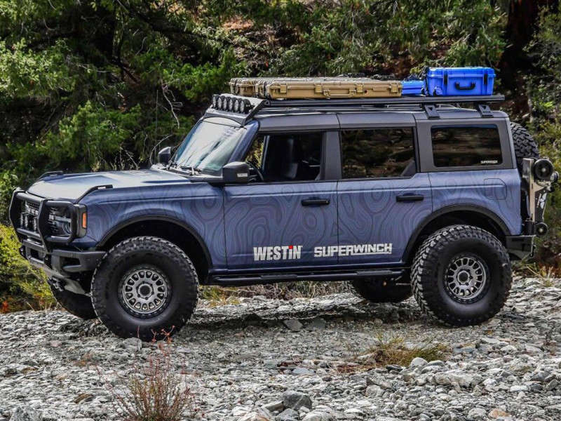 Westin WES-15-00135 Mesa Roof Rack | Textured Black | Custom Offsets