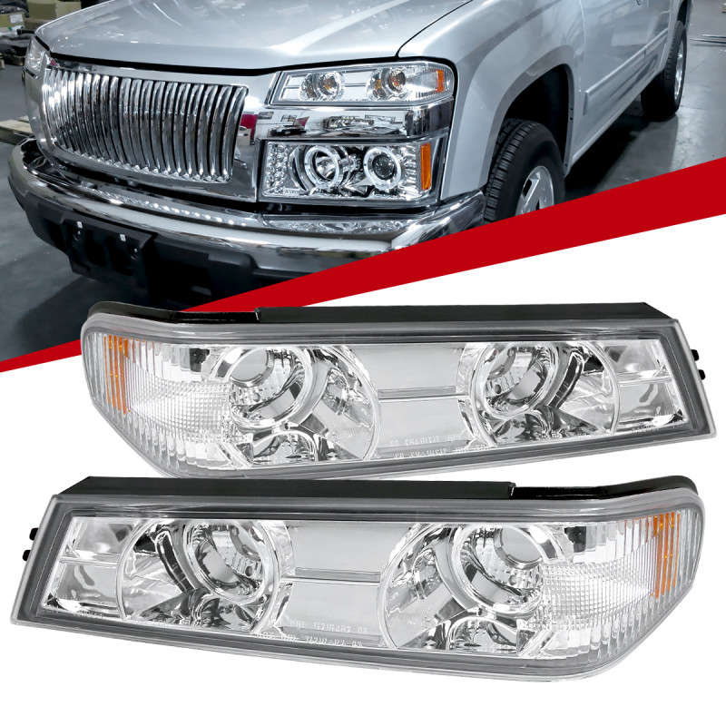Spec-D Tuning 2LC-COL04-TM-SPECD Corner Lights | Chrome Housing/Clear ...