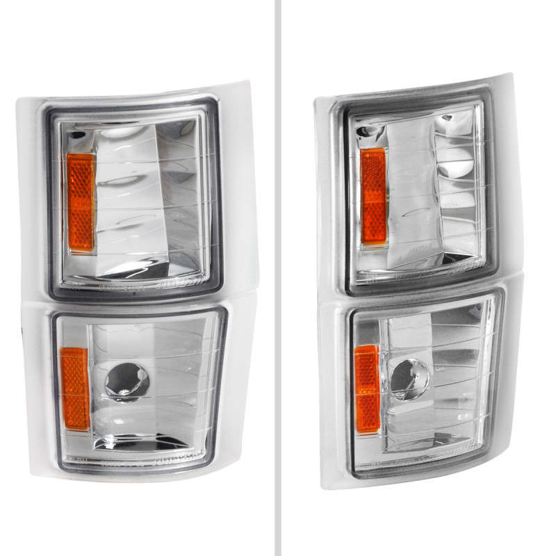 Spec-D Tuning 2LC-G1G3-V2-TM-SPECD Corner Lights | Chrome Housing/Clear ...