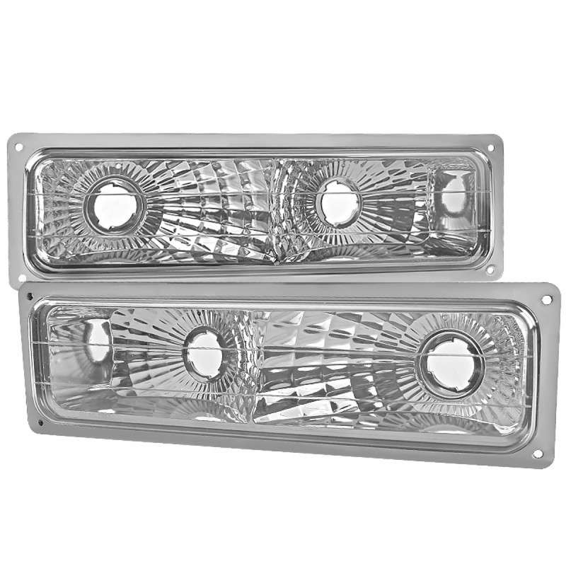 Spec-D Tuning LB-C1094-RS-SPECD Bumper Lights | Chrome Housing/Clear ...