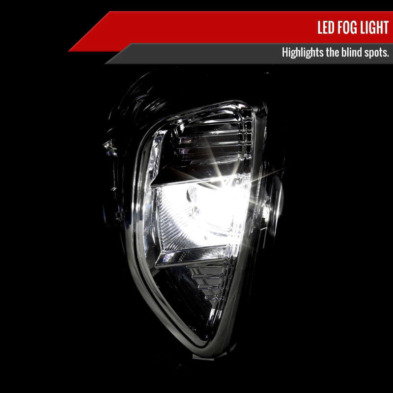 Spec-D Tuning LF-ECAP20CLED-DL-SPECD LED Fog Lights Kit | Chrome ...