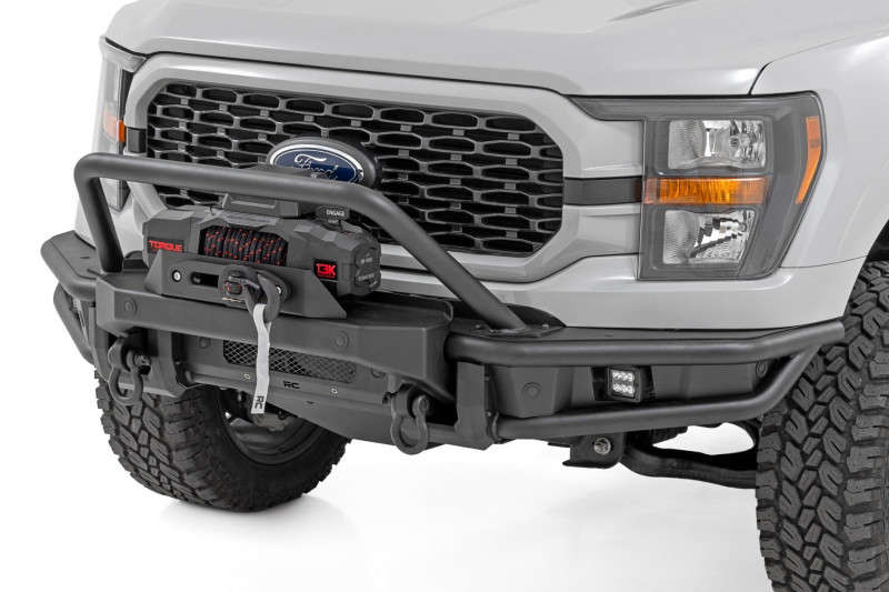 Rough Country 51216W-RC Front Bumper | Tubular | Winch Mount | Custom ...
