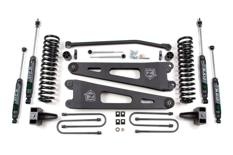 Zone ZONF21N-ZN 4" Radius Arm Lift Kit | Nitro Series Shocks (05-07 ...