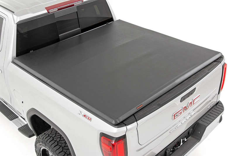 Rough Country 41308550A-RC Soft Tri-Fold Bed Cover | 5'10" Bed | Custom ...