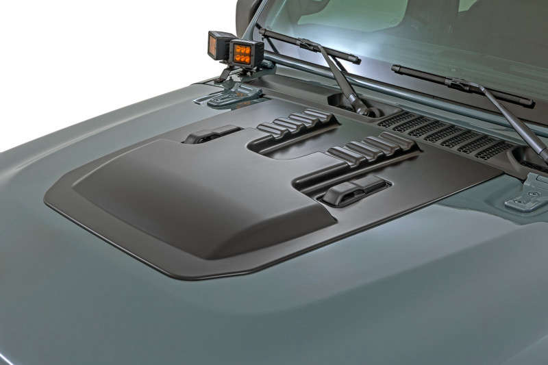 Rough Country HS60010-PSC-RC Hood Scoop | PSC Billet Silver ...