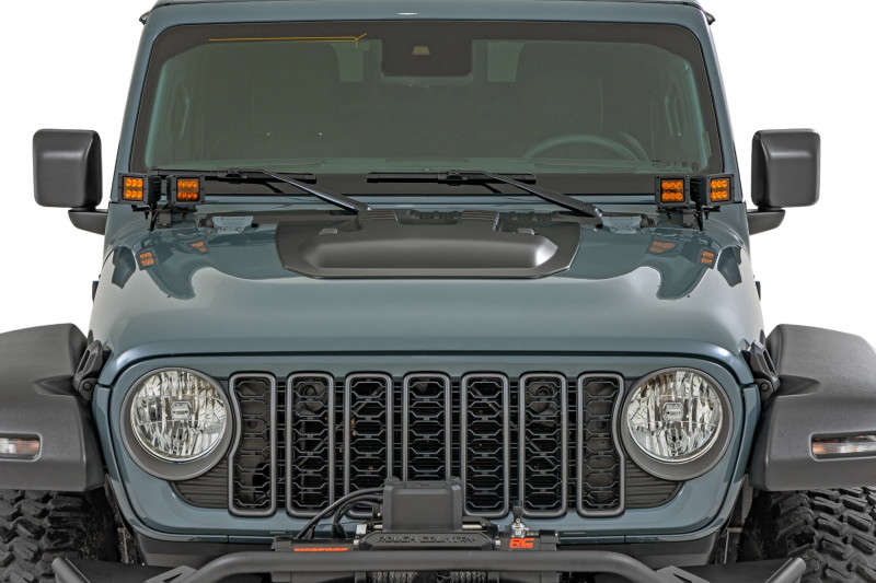 Rough Country HS60010-PDN-RC Hood Scoop | PDN Sting Gray | Custom Offsets