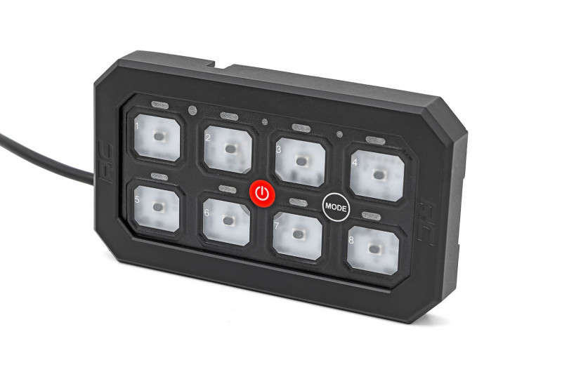 Rough Country 70975-RC 8 Gang Switch Panel | Bluetooth | RGB Backlit ...