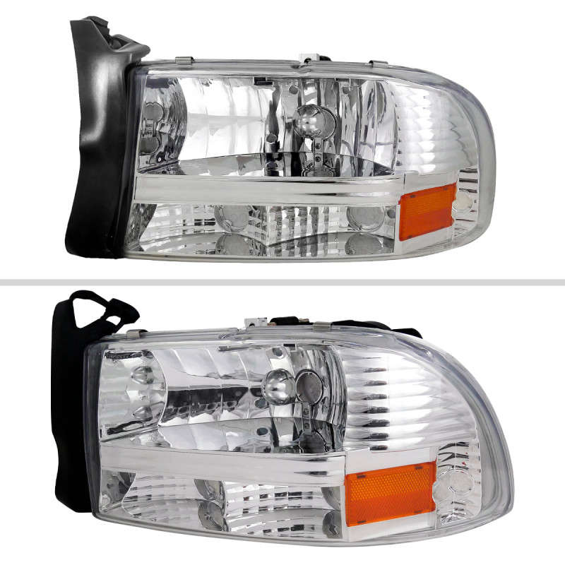 Spec-D Tuning 2LH-DAK97-ABM-SPECD Crystal Headlights w/ Amber Reflector ...