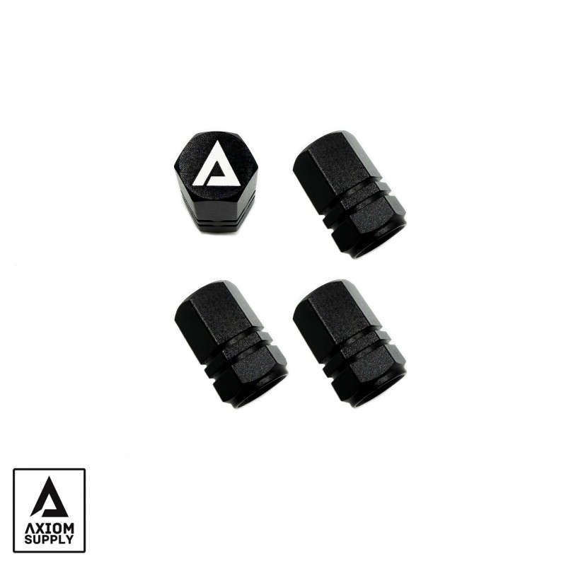 Axiom Supply AXVCSET Billet Valve Stem Cap Set | TrailBuilt Off-Road