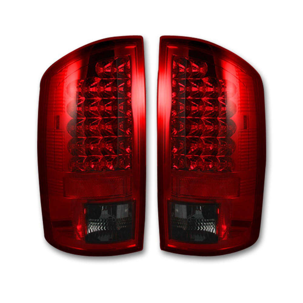 Recon 264171RBK-RCN LED TAIL LIGHTS w/ Dark Red Smoked Lens ...