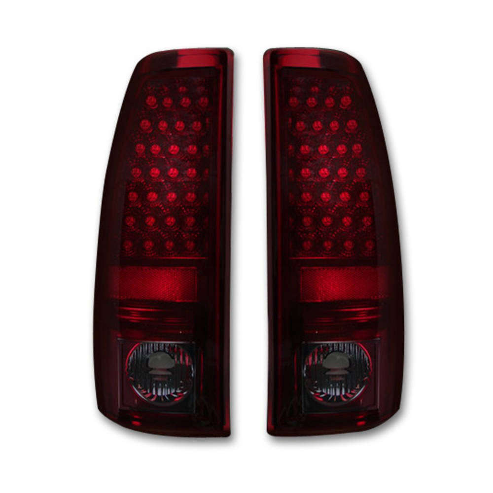 Recon 264173RBK-RCN LED TAIL LIGHTS w/ Dark Red Smoked Lens ...
