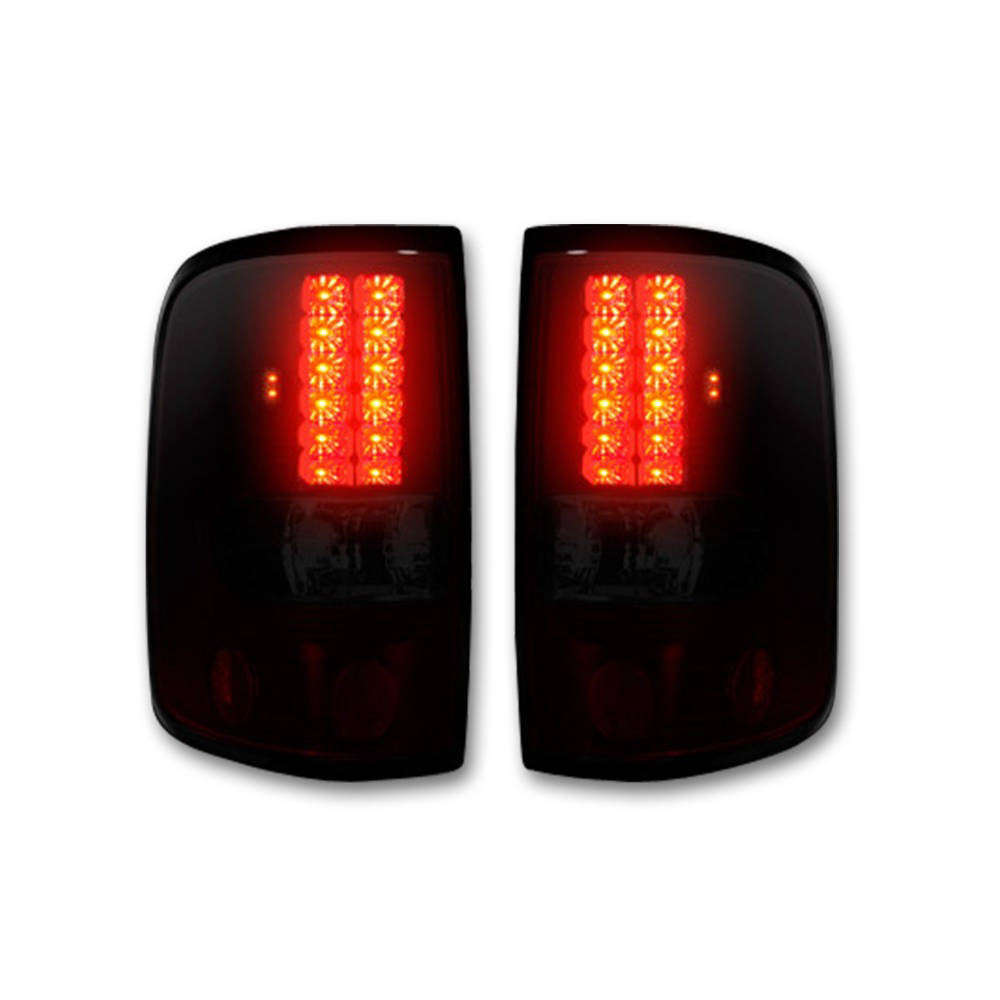 Recon 264178RBK-RCN LED TAIL LIGHTS w/ Dark Red Smoked Lens ...
