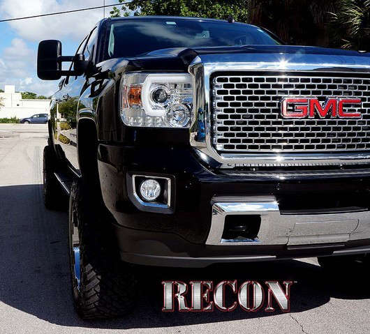 Recon 264295CLC-RCN PROJECTOR HEADLIGHTS w/ Clear Lens | Custom Offsets