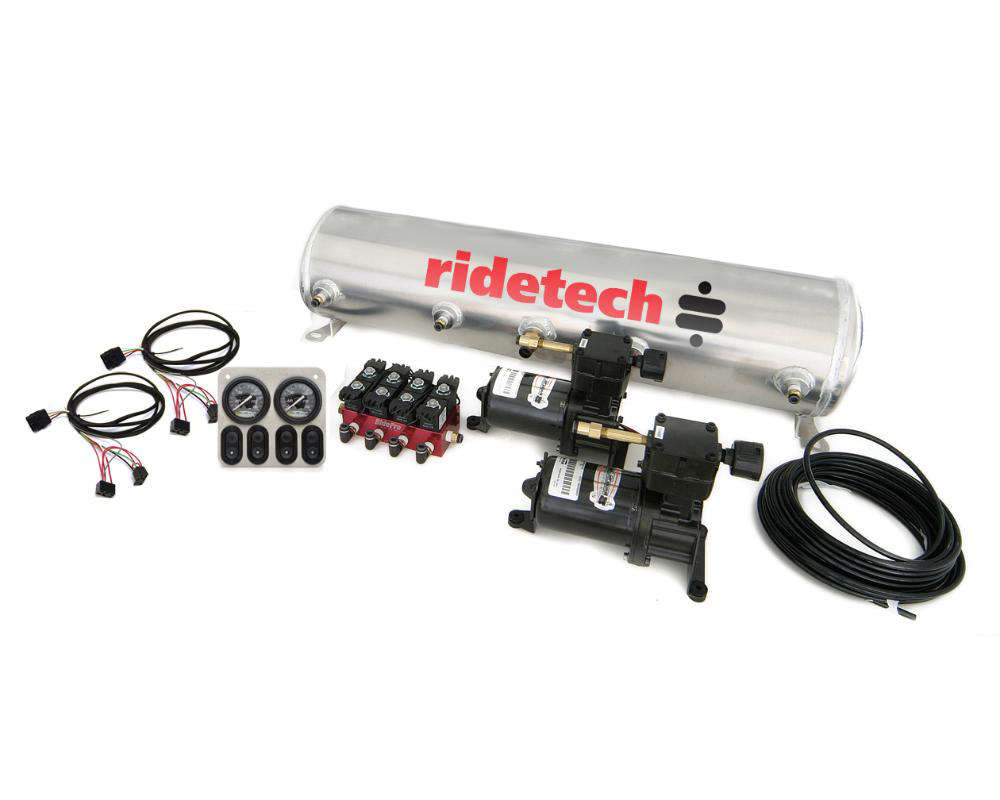 Ridetech 30154100-RT RideTech Compressor Leveling System 5 Gallon 4-Way ...