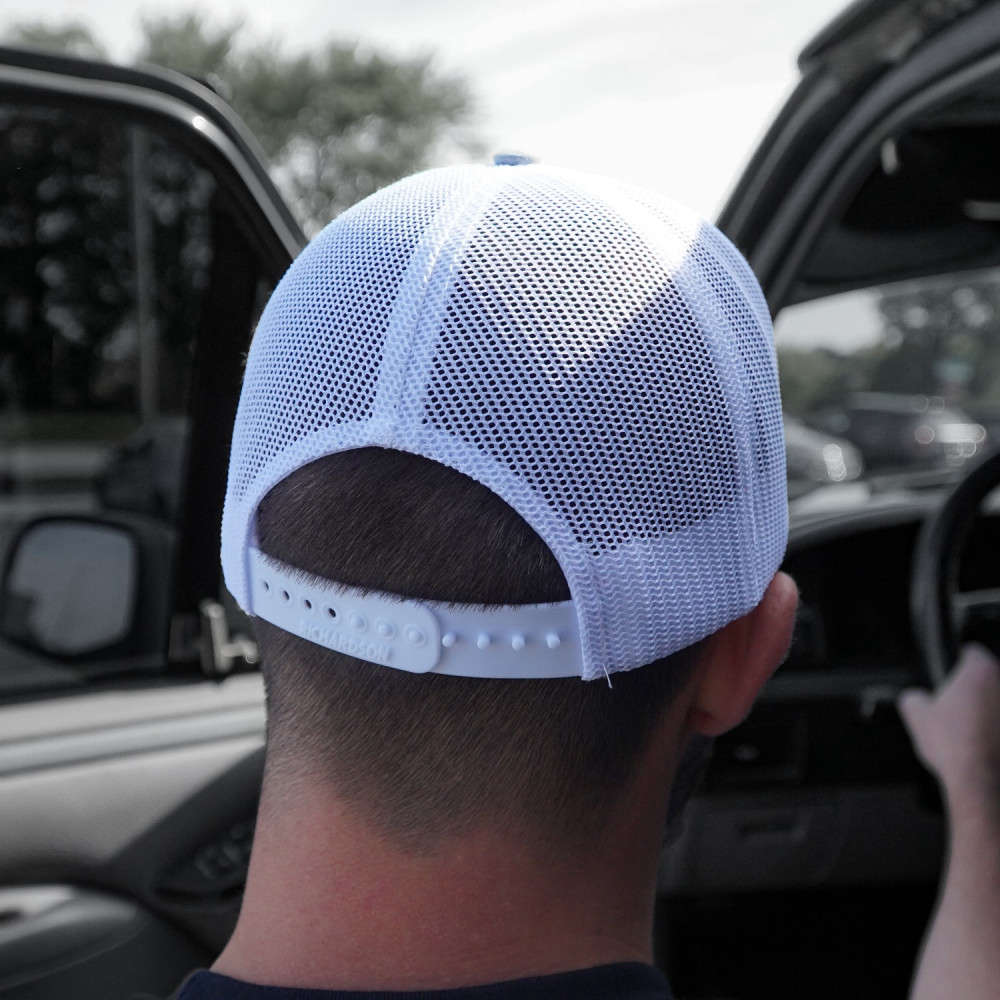 AO-HBWGST Classic Trucker Black, White & Grey Hat | Custom Offsets